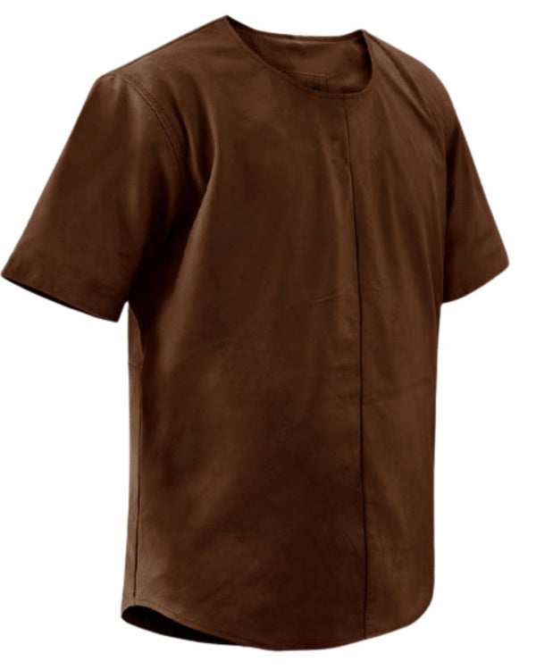 Brown Leather T Shirt: Made with Over 50 Years of Experience ...