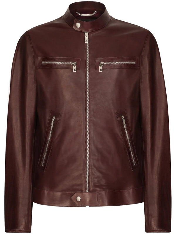 Stylish Dark Brown Sheepskin Leather Jacket | ChersDelights Leather ...