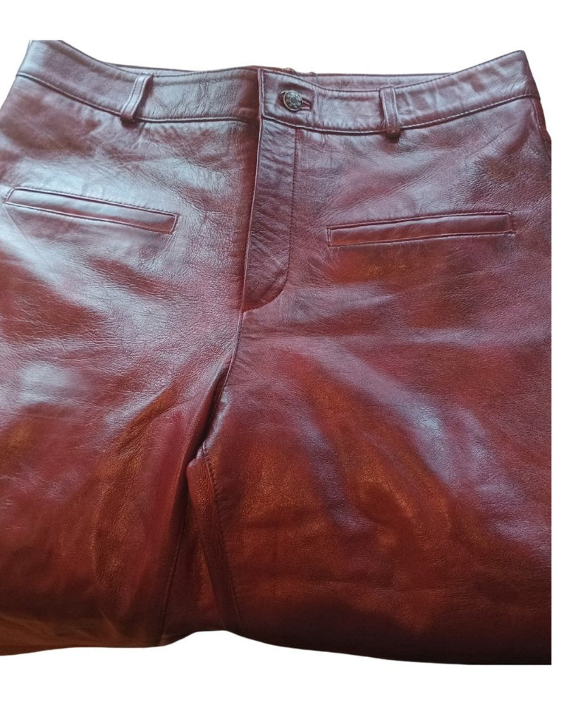 Mens Maroon Leather Pants - Timeless Style & Unrivaled Quality ...