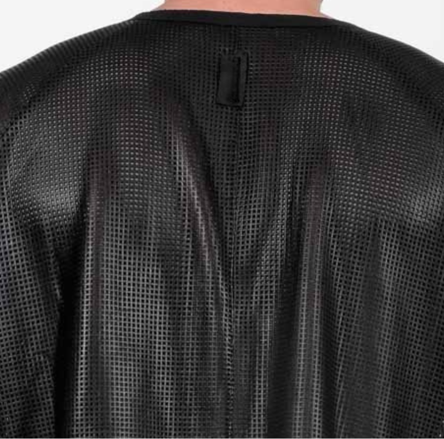Mens Perforated Leather Tee Shirt – Stylish & Cool- ChersDelights ...