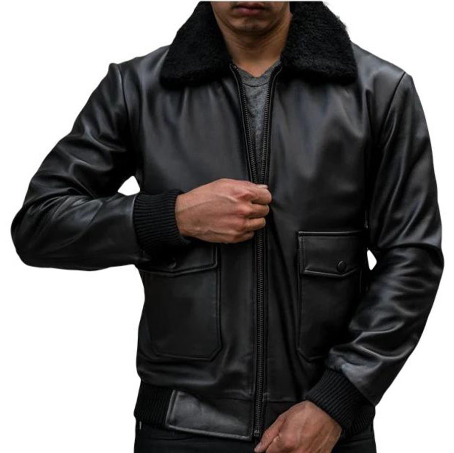 Fashion-Forward Pilot Leather Jacket | Shop Now for Timeless Elegance ...