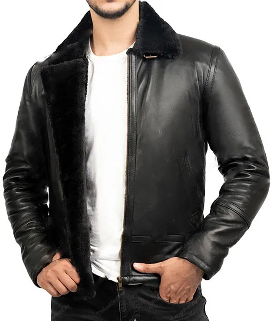 Upgrade Your Wardrobe with a Timeless Black Leather Flight Jacket ...